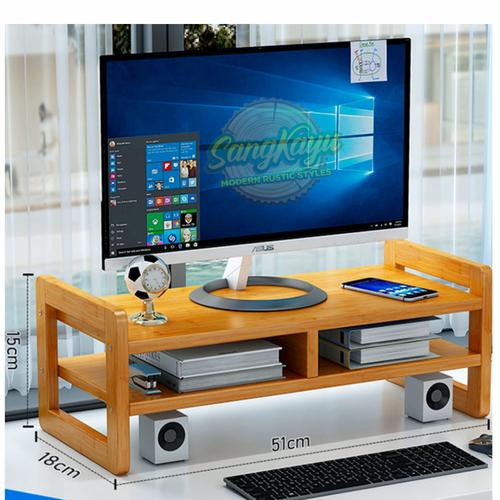Jual Meja monitor kayu komputer meja laptop table monitor table ...