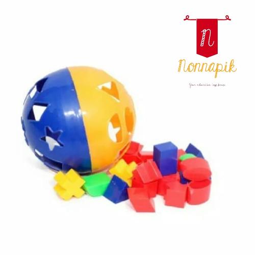 Jual Mainan edukatif / mainan edukasi - puzzle ball bola pintar warna ...