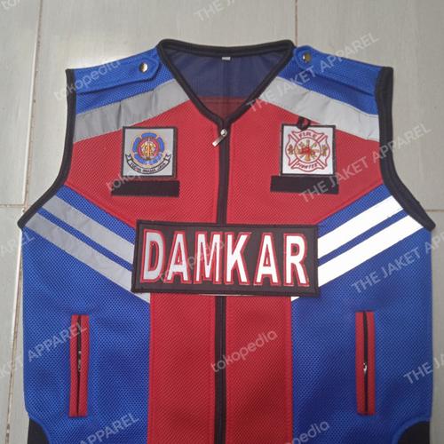Jual rompi damkar fire fighter rompi pemadam kebakaran rompi double ...