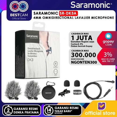 Jual Saramonic SR-DK3A 4mm Omnidirectional Lavalier Microphone - Jakarta Utara - BestCam | Tokopedia