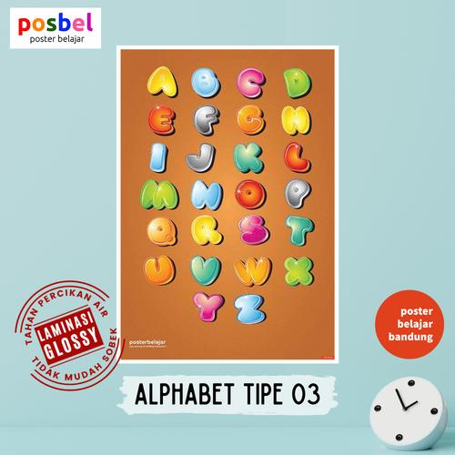 Jual Poster Edukasi Anak Posbel Belajar Abjad Huruf Alphabet - 3 Abjad ...
