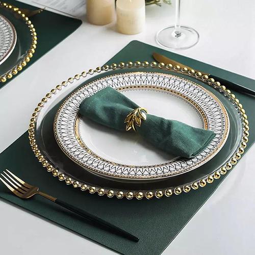 Promo Camila Gold Rim Plate Bone China Set | Piring Bone China Set ...