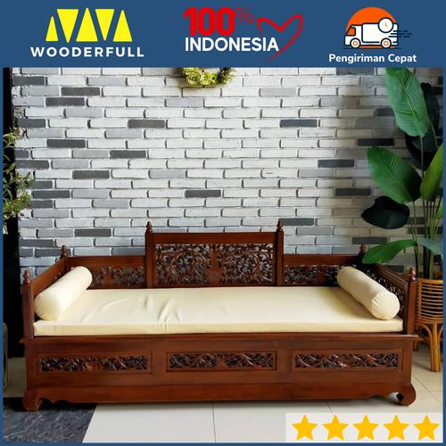 Jual Kursi Bale Bale kayu jati kursi risban kursi panjang ukir ...