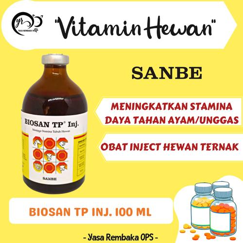 Jual BIOSAN TP 100 ml (Obat Inject Multivitamin Hewan Ternak ) - Kab ...