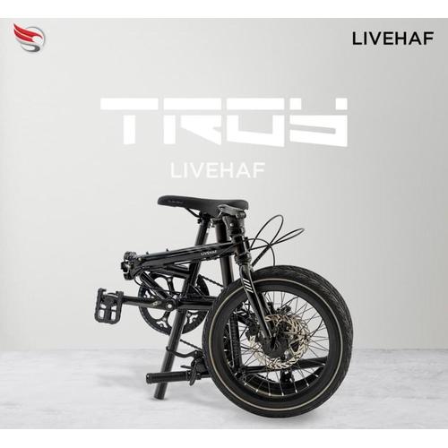 Jual Sepeda Lipat Element Troy x Livehaf Frame Hitten steel Garansi ...