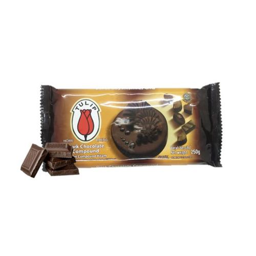 Jual TULIP CHOCOLATE COMPOUND 250 GRAM. DARK CHOCO / MILK CHOCO / WHITE ...
