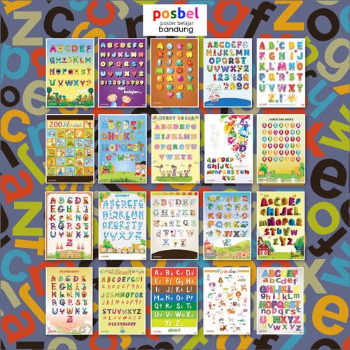Jual Poster Edukasi Anak Posbel Belajar Abjad Huruf Alphabet - 2 Abjad ...
