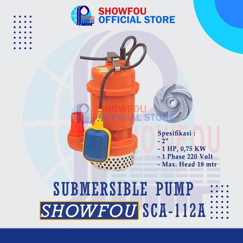 Jual SHOWFOU SUBMERSIBLE PUMP SCA-112A 1 HP 1 Phase 0.75 kWatt 2 Inch ...