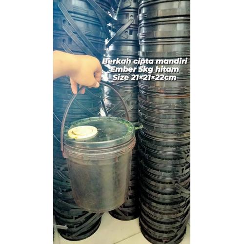 Jual ember plastik 5kg/ember cat 5 liter/pail 5 liter/pail bekas 5 kg ...