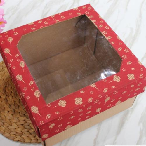 Jual kardus dus box die cut tutup jendela mika packing hampers imlek ...