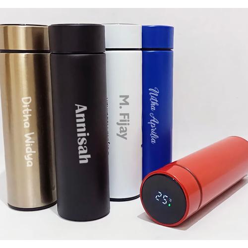 Promo Tumbler Stainless LED Temperatur Suhu Free Grafir Nama - Bisa ...