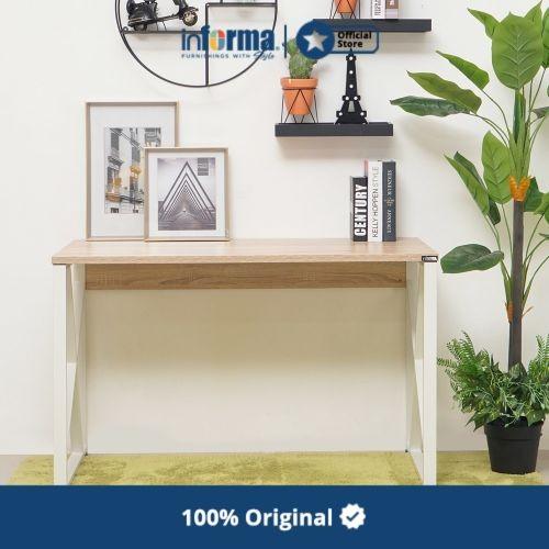 Jual INFORMA - MEJA KOMPUTER - LEXEE OFFICE TABLE OAK WHITE - Jakarta ...