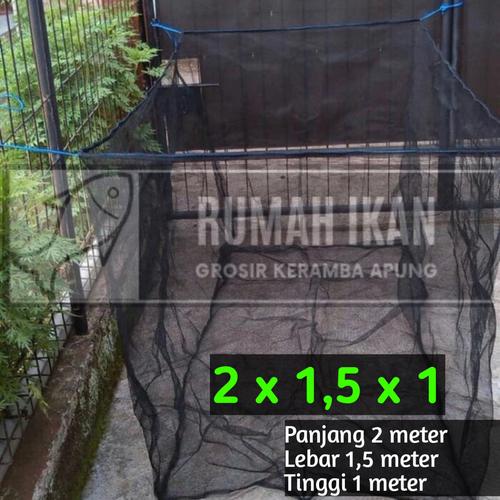 Jual RI - Hapa Jaring Keramba ikan ukuran 2m x 1,5m x 1m Waring Anti ...