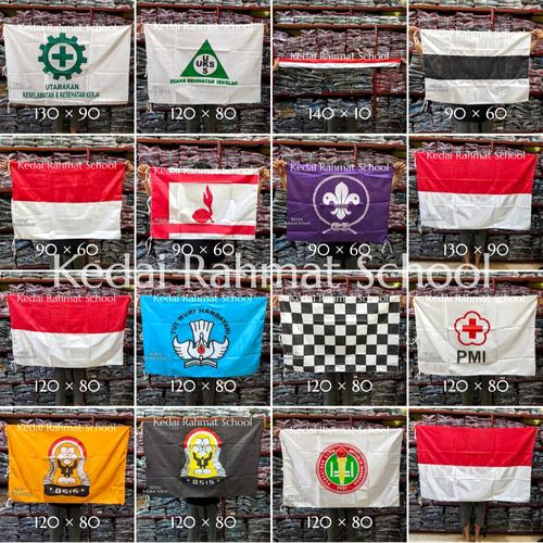 Jual Bendera Merah Putih Osis SMP SMA PGRI Tut Wuri UKS PMI K3N START ...