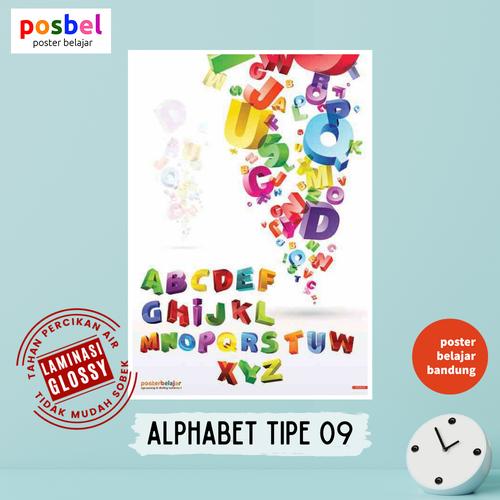 Jual Poster Edukasi Anak Posbel Belajar Abjad Huruf Alphabet - 9 ...