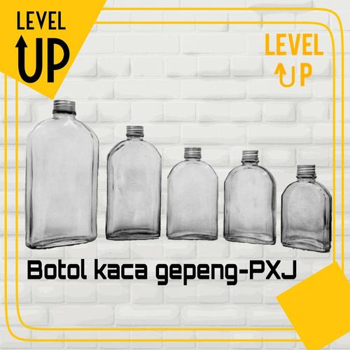 Jual BOTOL KACA POLOS - GEPENG / BOTOL KOPI / BOTOL AIR - 100ml ...