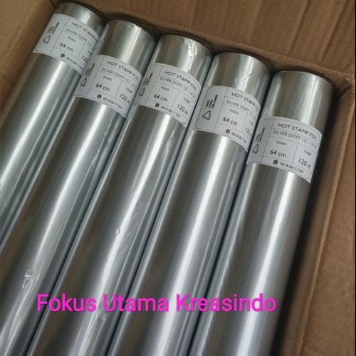 Promo Poly emboss Silver Doff 121 - 64cm X 120m Kertas Foil undangan ...
