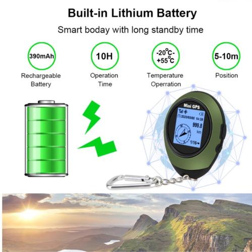 Jual GPS NAVIGASI HANDHELD Waterproof Digital Altimeter Barometer USB ...