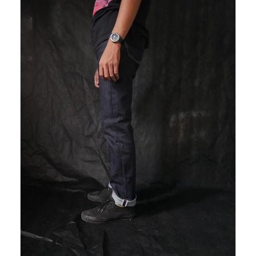 Jual CELANA RAW DENIM 13 oz STRECH. RAW DENIM ( Melar ) SLIM TAPERED ...