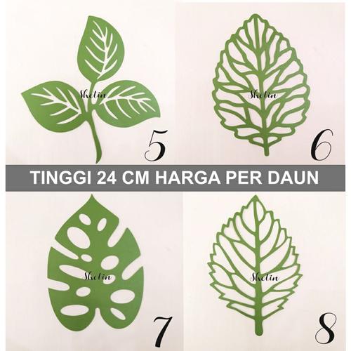 Jual TEMPLATE LEAF / CETAKAN DAUN / POLA DAUN / PAPER FLOWER - 13 ...