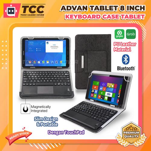 Jual Advan Tablet 8 8.0 inch Bluetooth Keyboard Case TouchPad Casing ...