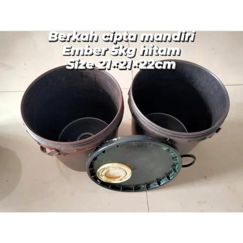 Jual ember plastik 5kg/ember cat 5 liter/pail 5 liter/pail bekas 5 kg ...