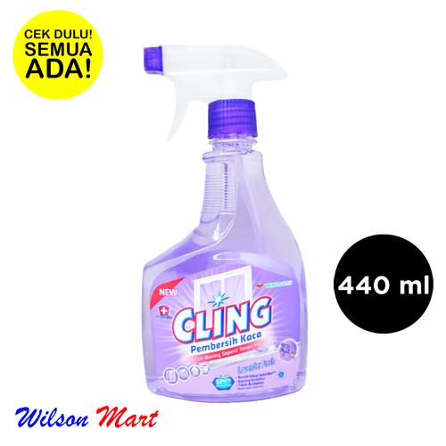 Jual CLING PEMBERSIH KACA LAVENDER FRESH 440 ML BOTOL SPRAY - Jakarta ...