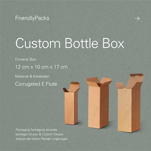 Jual Custom Bottle Box 2 Packaging Corrugated / Kotak Botol / Dus ...