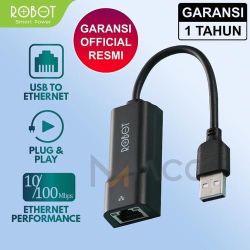 Jual ROBOT EA10 USB Ethernet Adapter USB to LAN 2.0 10/100 Network ...