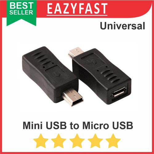 Jual USB Converter Mini USB male to Micro USB female Adapter - Kab ...