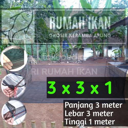 Jual RI - Hapa Jaring Keramba ikan ukuran 3m x 3m x 1m Waring Anti ...