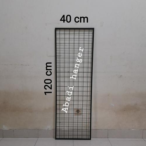 Jual jaring ram besi 40 x 120 cm bingkai putih/hitam/chrome - Kota ...
