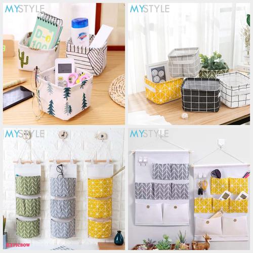 Promo KOTAK KAIN ORGANIZER STORAGE BOX CANVAS SERBAGUNA RAK GANTUNG ...