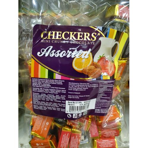 Jual Coklat susu Checkers mini chunky milk chocolate 400G [TP] - almond ...