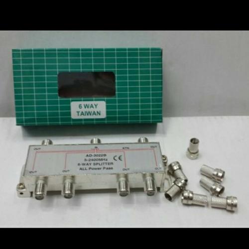 Jual SPLITER CABANG PEMBAGI PENGUAT SIGNAL ANTENA TV 6 WAY - Jakarta ...