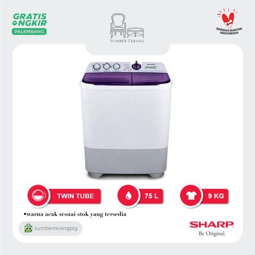 Jual Mesin Cuci SHARP EST 95 CR 2 tabung Sharp EST95CRBK 9 kg Mesin ...