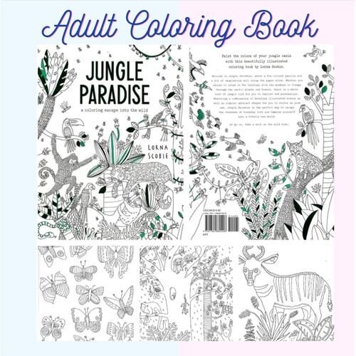 Jual adult coloring book buku mewarnai dewasa art therapy- Jungle ...