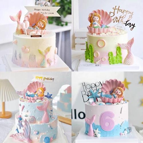 Jual Topper Cake Cute Mermaid Princess in Sea Shell / Dekorasi Kue ...