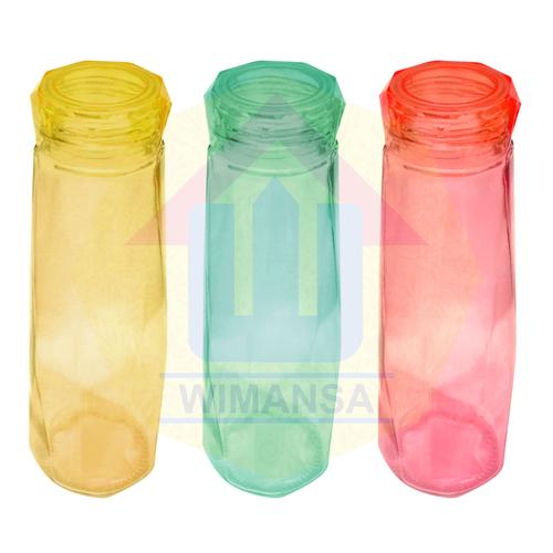 Jual BOTOL MINUM KACA DIAMOND KRISTAL 300 ML - BOTOL BENING - Kuning ...