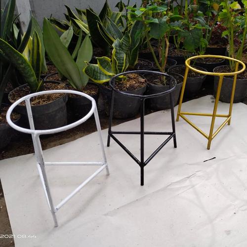 Jual Standing pot besi , rak pot besi diameter 15 cm, standing pot 3 ...