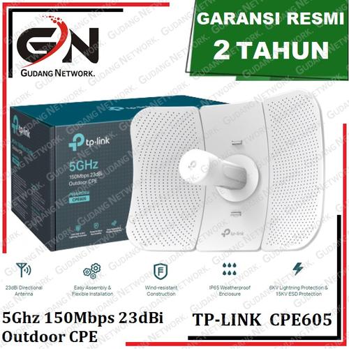 Jual TP-Link CPE605 5GHz N150 Outdoor CPE, 23dBm, 23dBi Directional ...