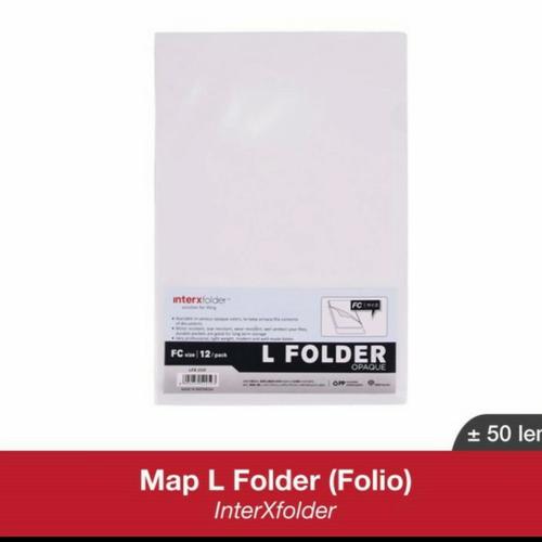 Jual Map L Plastik / Clear Sleeves InterX Folio (F4) - Jakarta Utara ...