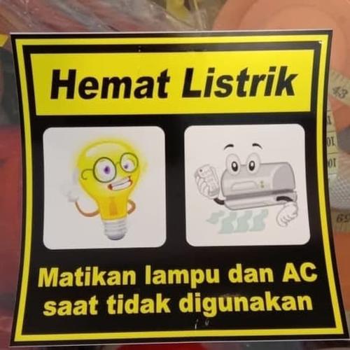 Jual sticker hemat listrik uk 10x10cm - Jakarta Barat - Persada Global ...