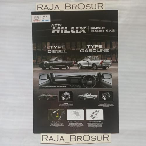 Jual Poster brosur flyer Toyota New Hilux Single Cabin 4x2 2020 - Kab ...