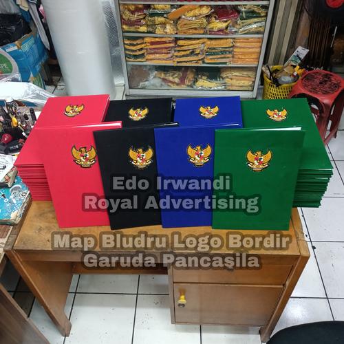 Jual Map Bludru Upacara Map Upacara Map Bordir Garuda Ready Berkualitas ...