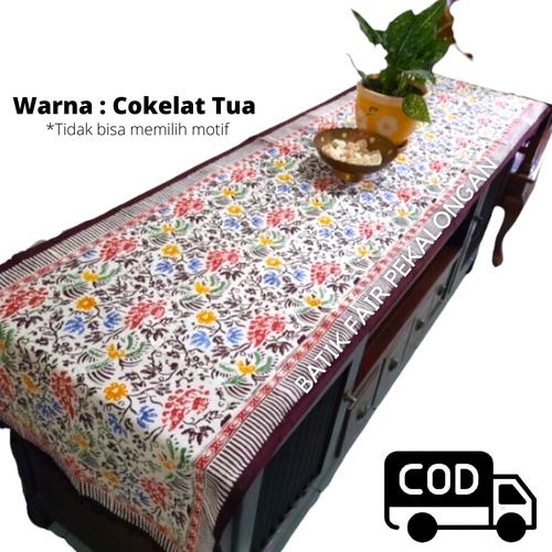 Jual taplak meja runner table ukuran 50x200cm motif batik coletan ...