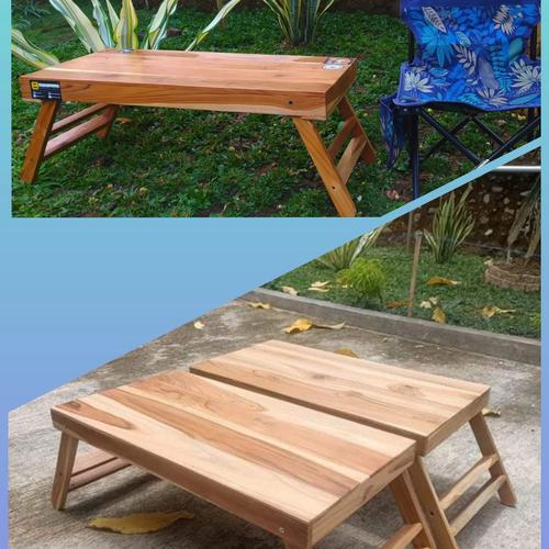 Jual Meja Lipat Kayu Jati / Meja Camping / Meja Portabel /Meja Belajar ...