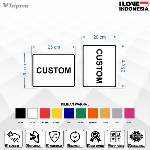 Jual Rambu / Sign Custom 20cm x 25cm - Akrilik/ Acrylic 2mm - Kota ...