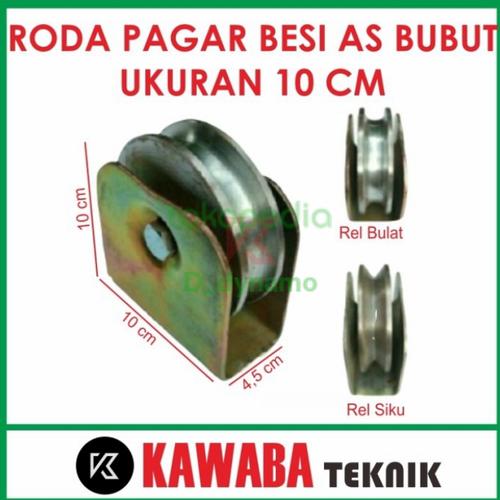Jual Roda Pagar Besi As Bubut ukuran 10 cm - Rel Siku - Kab. Tegal - D ...