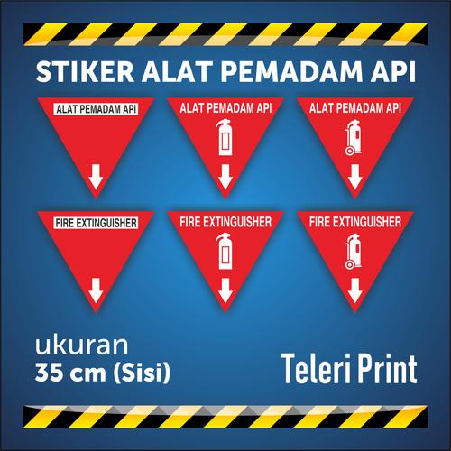 Jual Stiker ALAT PEMADAM API / APAR / APAB TROLI 35 cm (Sisi) - Kab ...